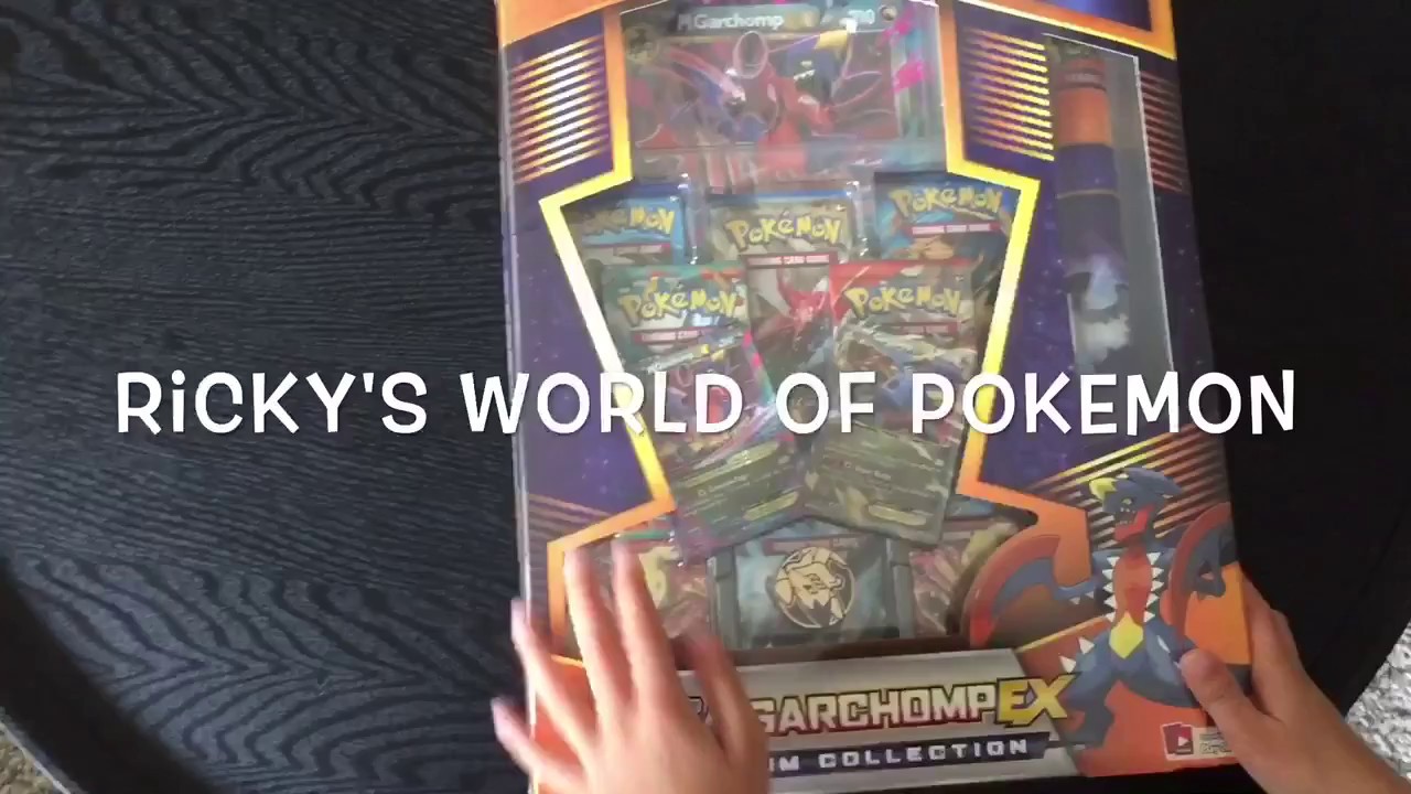 Opening of a Pokemon mega Garchomp box - YouTube