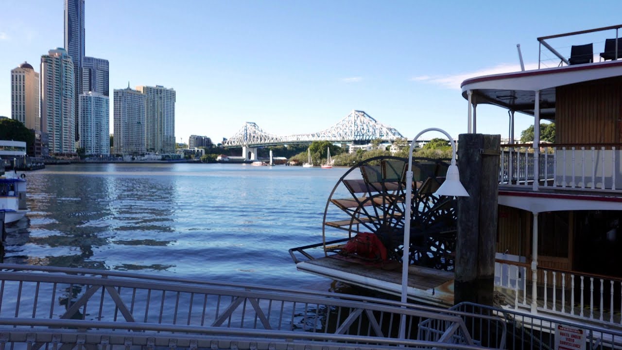 A Brisbane CBD Riverside Walk July 2017 ( 4K) - YouTube