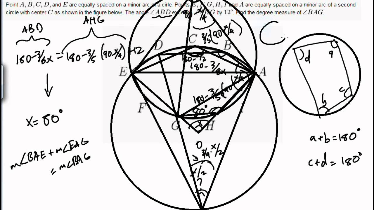 Circle Geometry! AIME 2015 #6 - YouTube