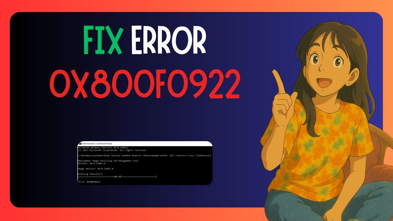 How To FIX "Windows Update Error 0x800f0922" - GUIDE - YouTube