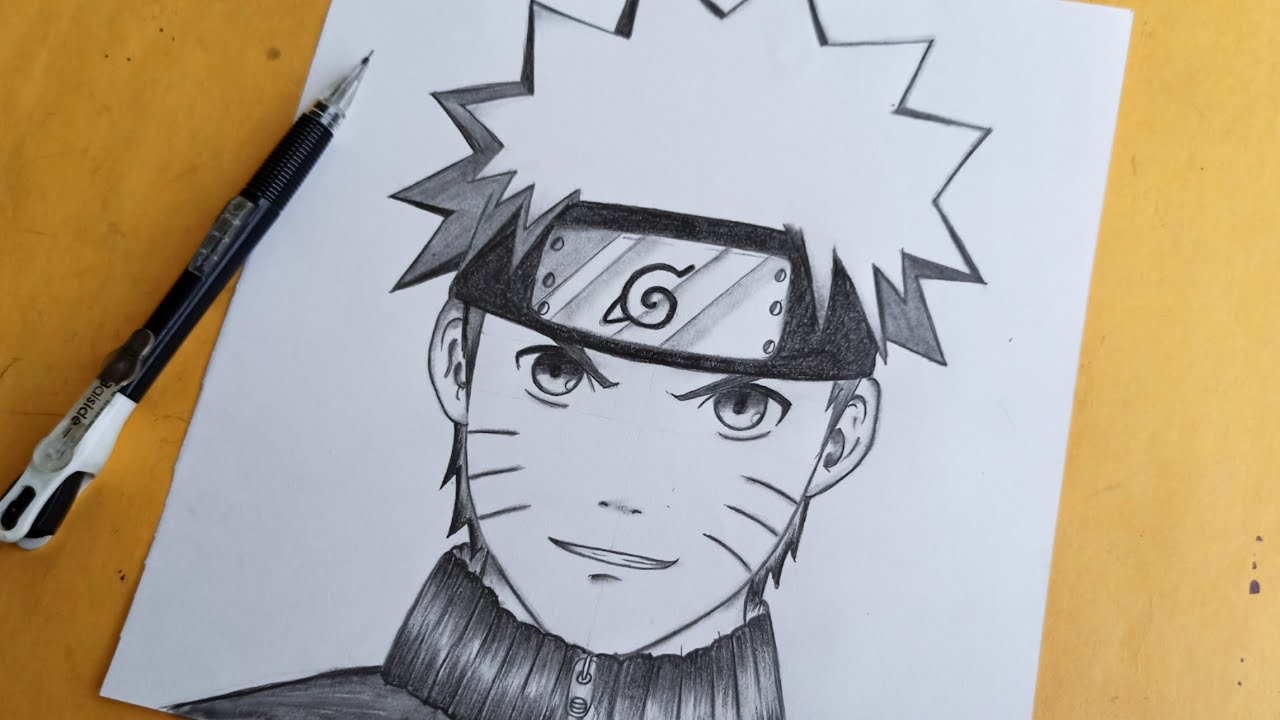 How to draw Naruto Uzumaki || Anime drawing || Naruto Uzumaki drawing ...