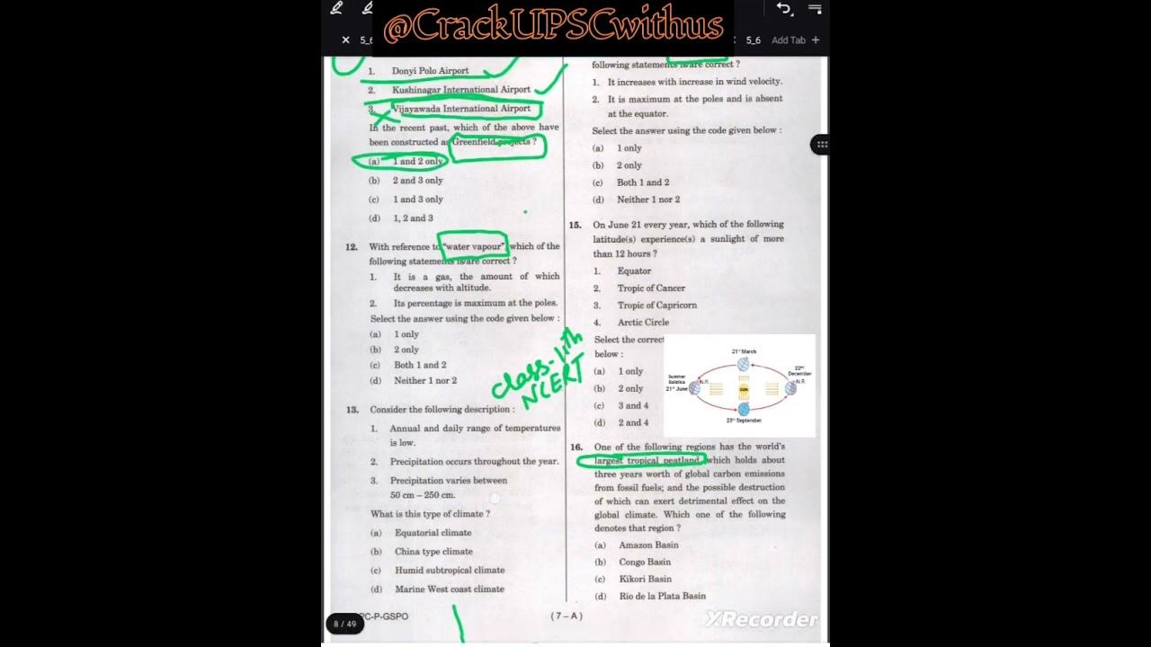 #pyqs | Previous year paper 2024 solved | part-3 | #upsc2025 #hpas2025 #prelimspractice # ...