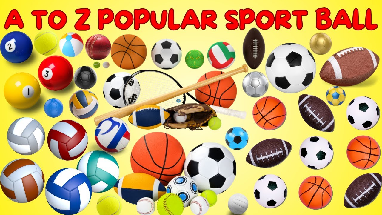 Sports Balls Name A To Z | Learn Names of Different Sports Balls ...