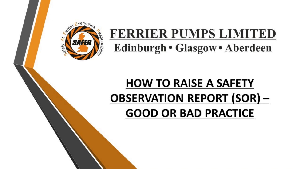 How to raise a safety observation report - Good & Bad Practice - YouTube