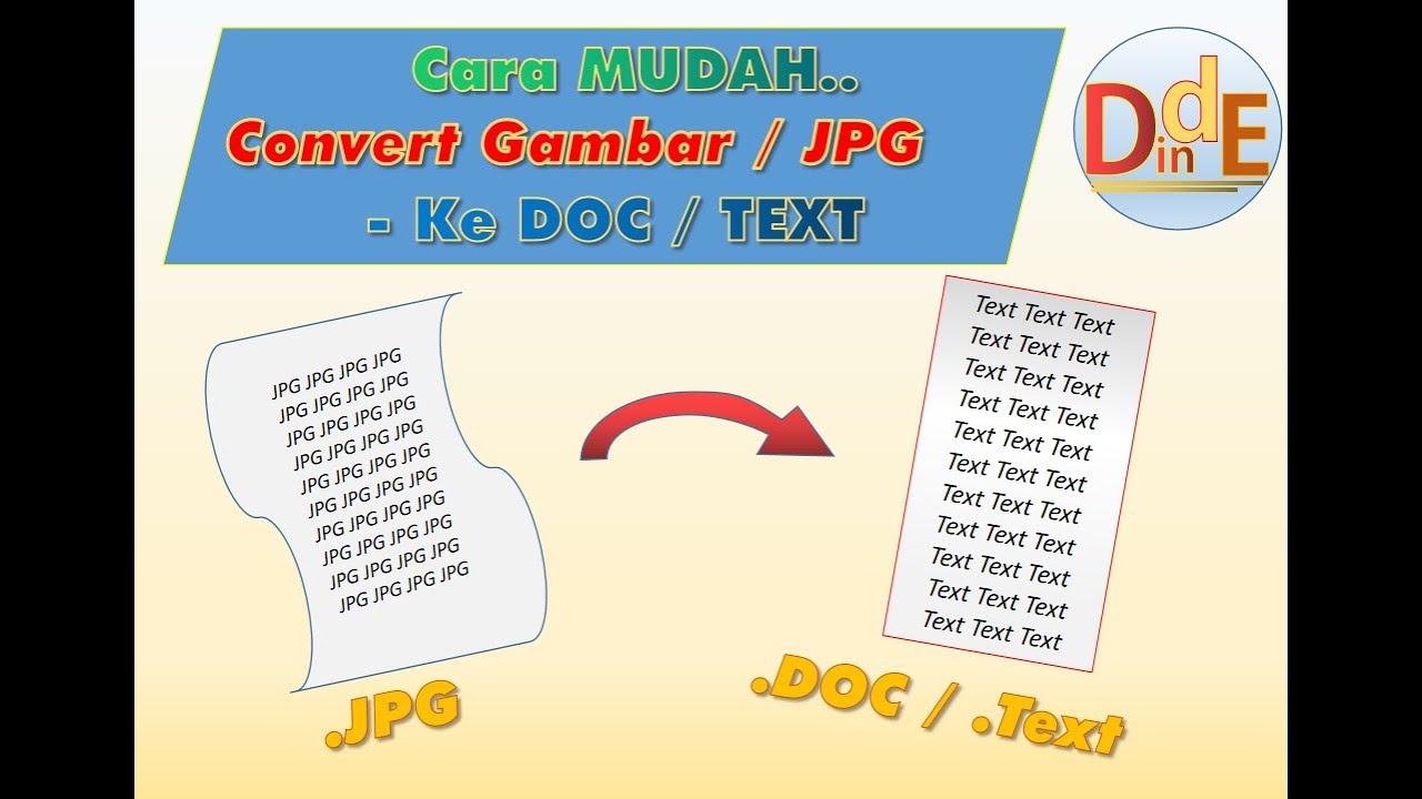 Convert Tulisan pada JPG to Text / Gambar Ke Text - YouTube