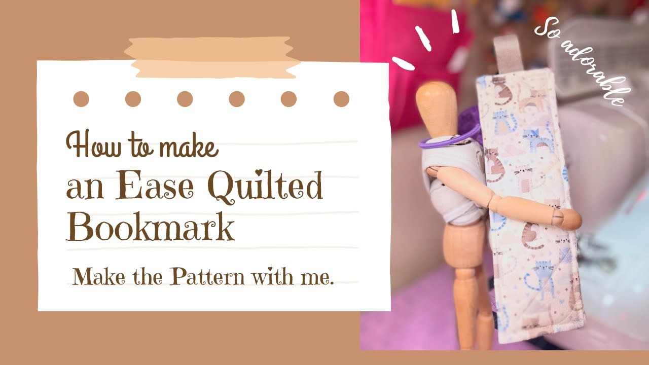 How to Make an Easy Quilted Bookmark. - YouTube