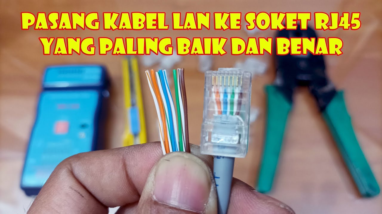 Membuat Kabel LAN Paling Baik Dan Benar, Rapi Pasti Berhasil - YouTube