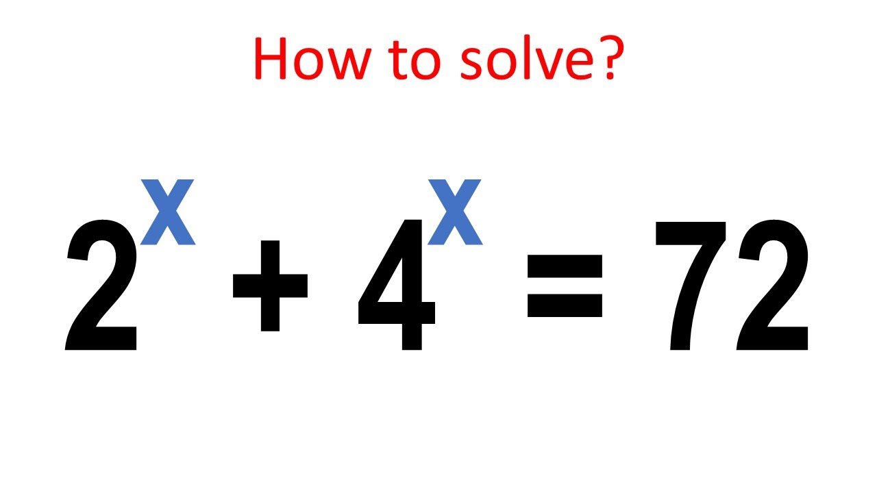 How To Solve For X In A Given Equation math matholympiad YouTube
