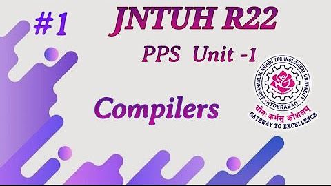 PPS | Unit - 1 | JNTUH | R22 | - YouTube