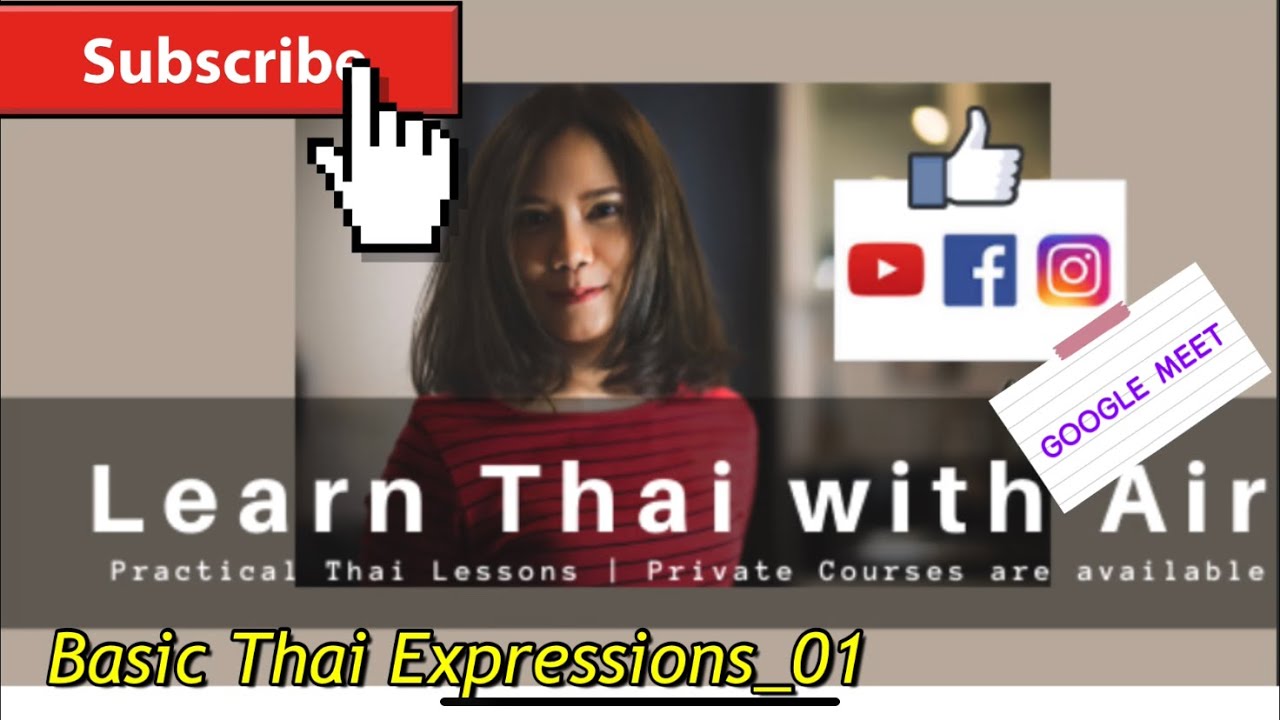 Basic Thai conversation 1_Sunday Class - YouTube