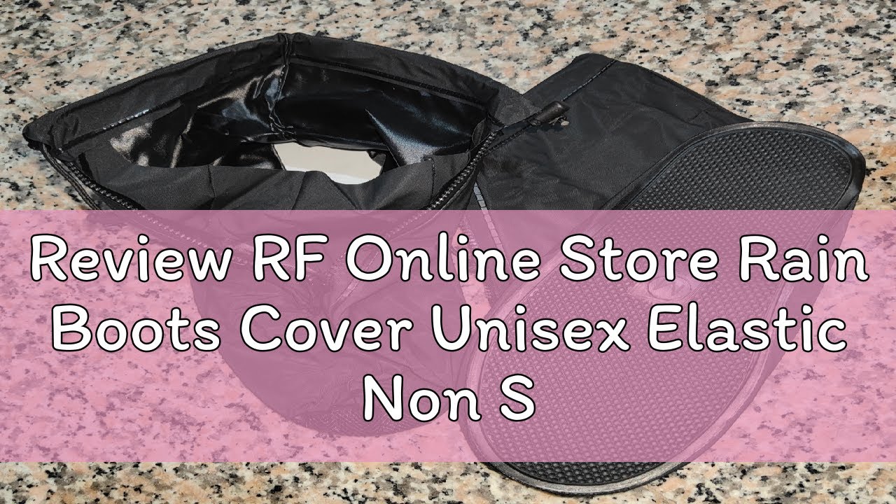 Review RF Online Store Rain Boots Cover Unisex Elastic Non Slip Shoes ...