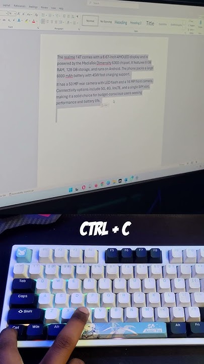 The QUICKEST Way to Copy Text on Your Laptop Without a Mouse - YouTube