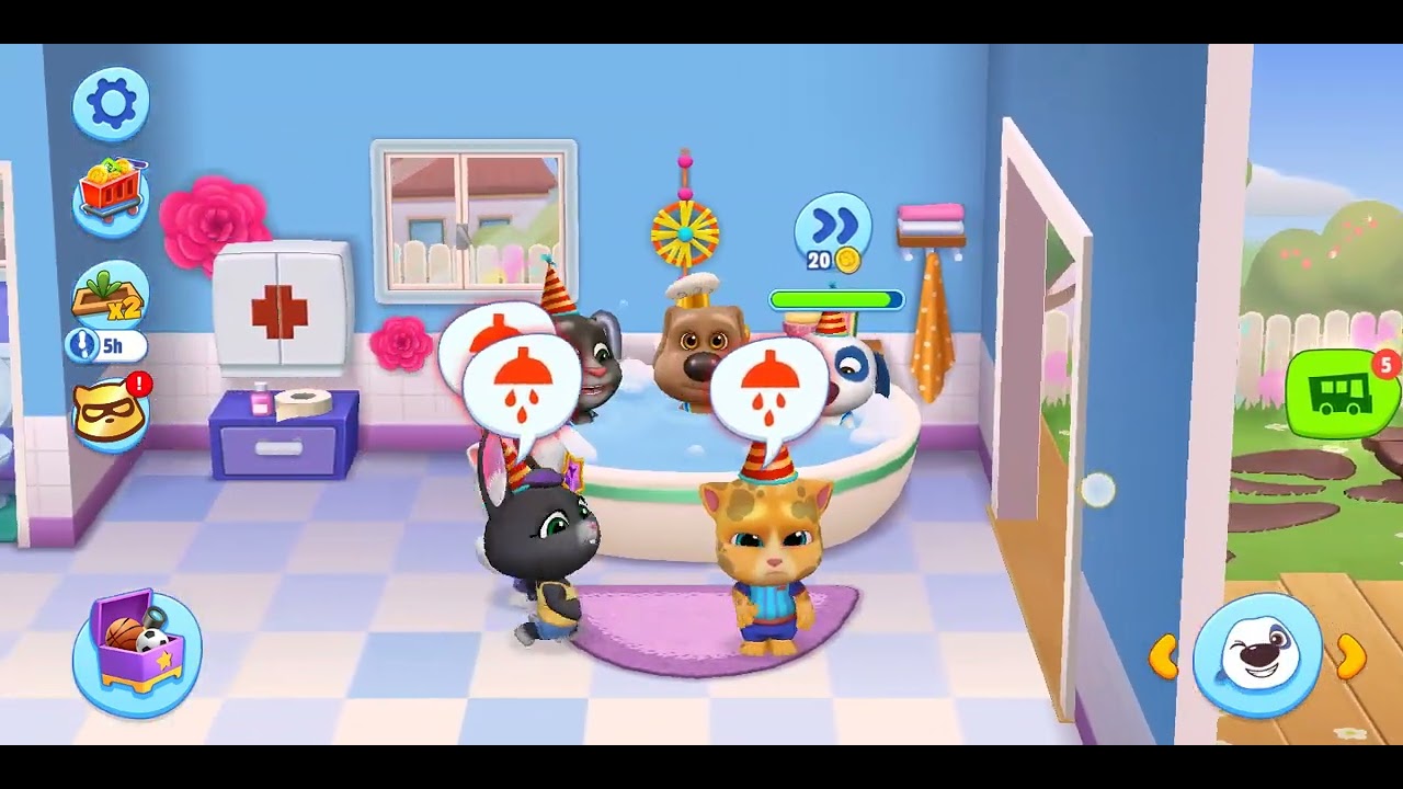 My talking Tom friends video kids games with food for thought #catoon ...
