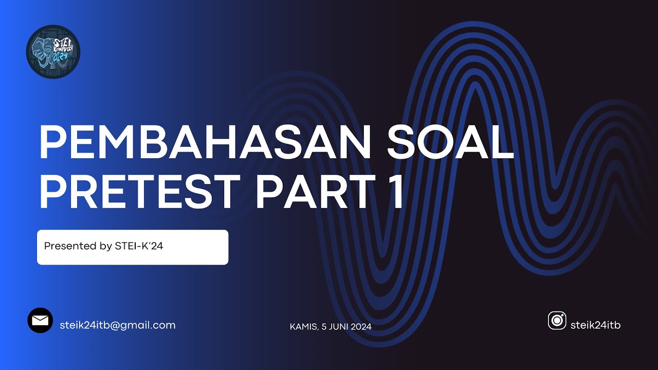 Pembahasan Paket Soal Pretest ITB 2023 Part 1 - YouTube