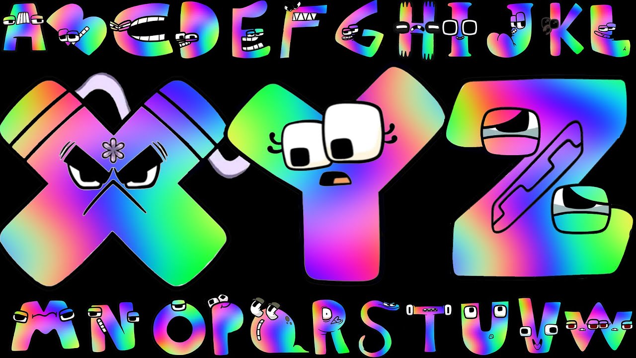 Alphabet Lore Rainbow Letters Filling with Letters (A-Z) - YouTube