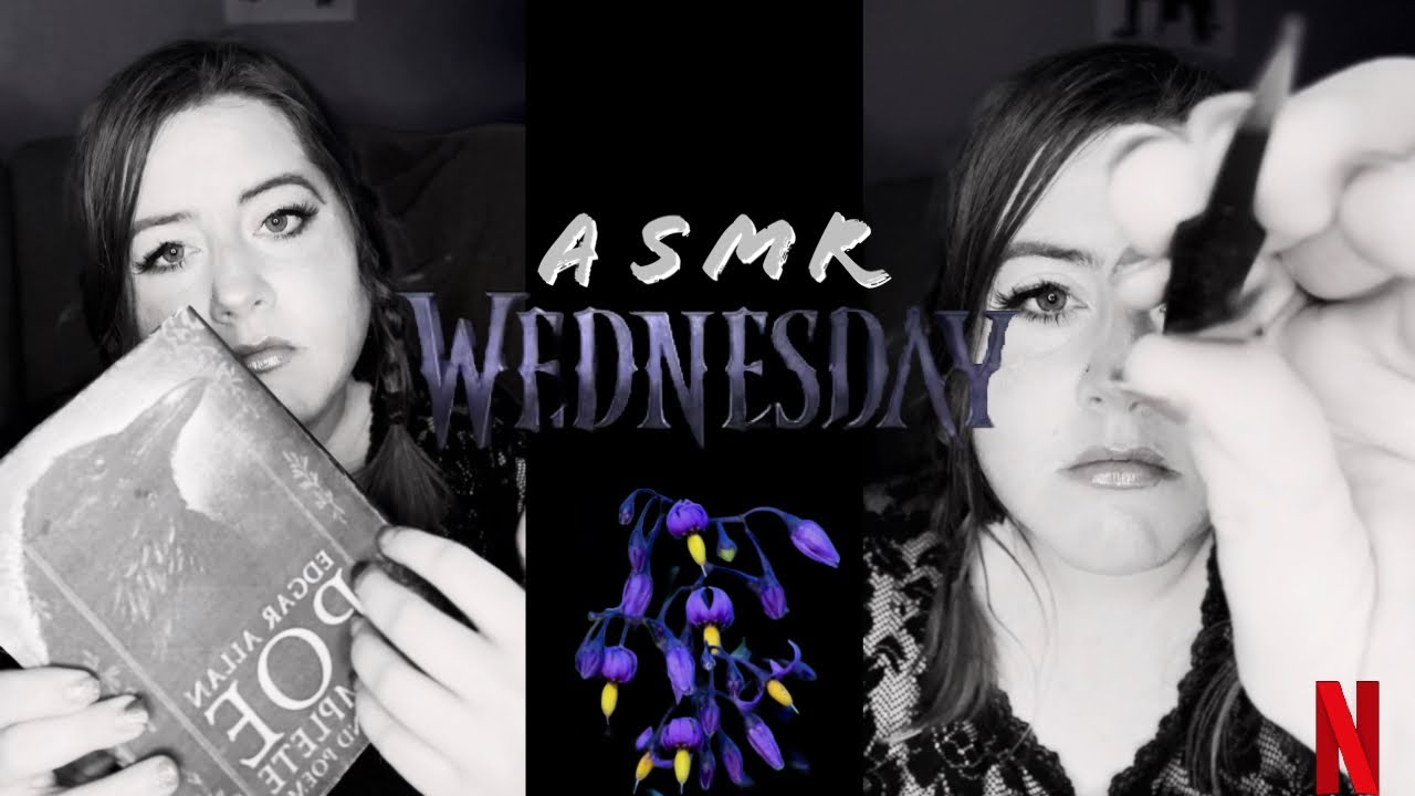 ASMR Wednesday Addams Roleplay (Netflix) Let me read to you The Raven ...