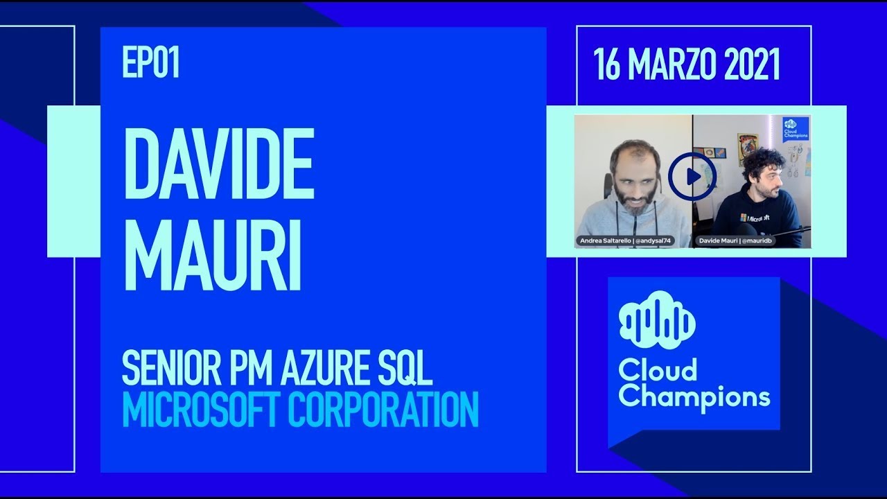Davide Mauri, Senior PM Azure SQL di Microsoft Corporation - YouTube