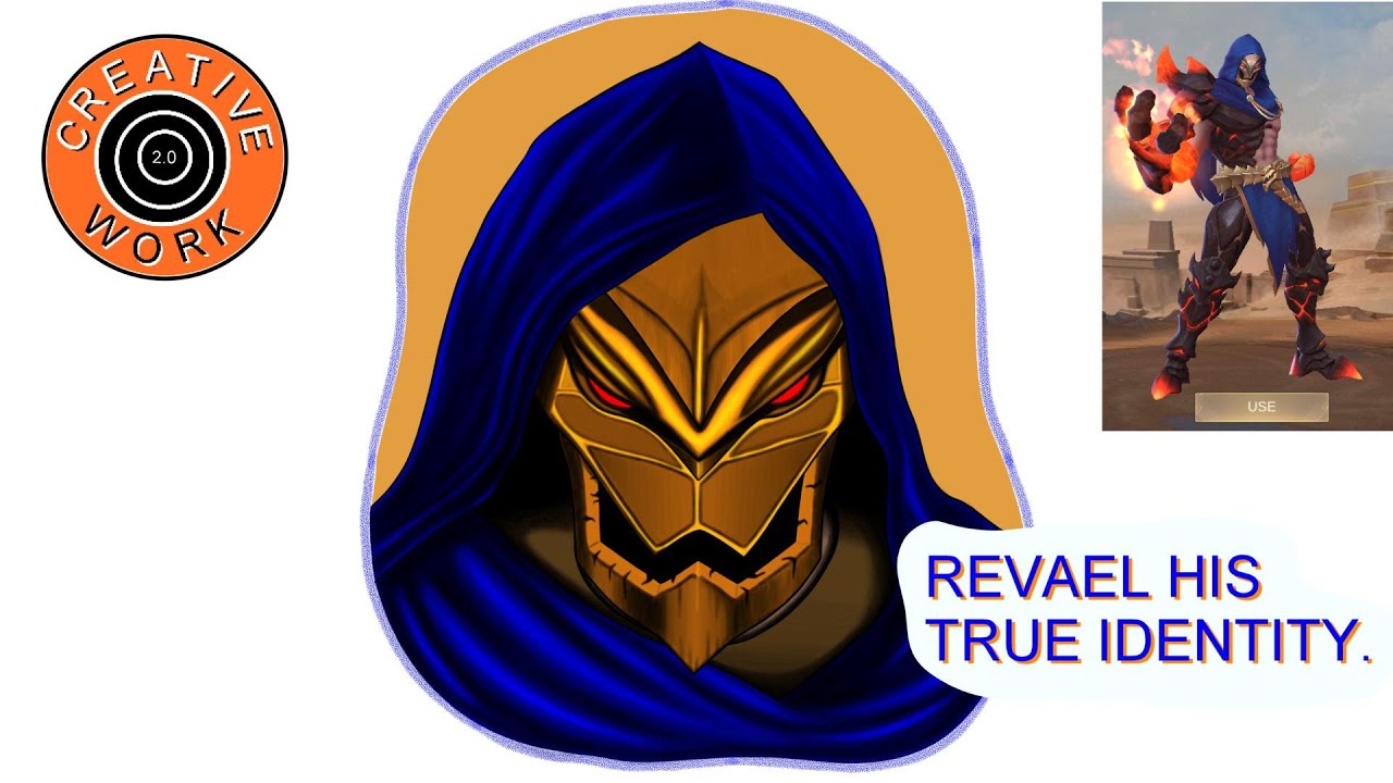ALDOUS FROM MOBILE LEGENDS FACE REVEAL (DRAWING) - YouTube