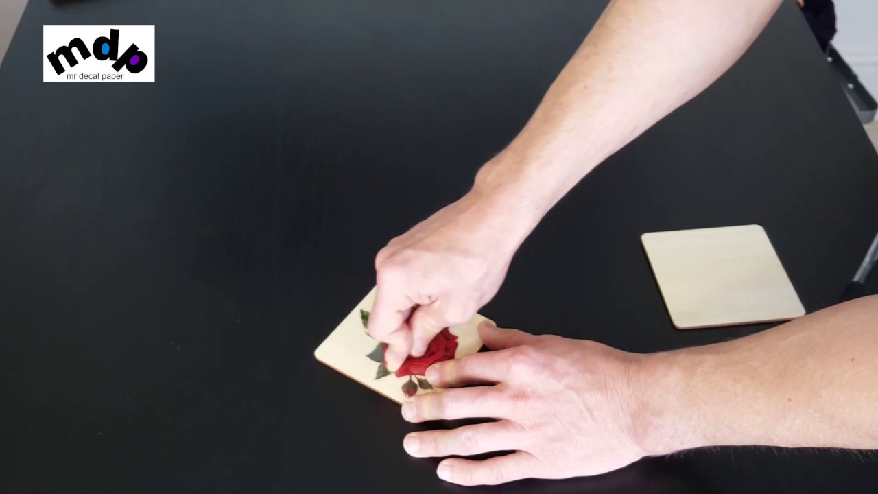Print on wood using dry rub film and an Inkjet Printer - YouTube