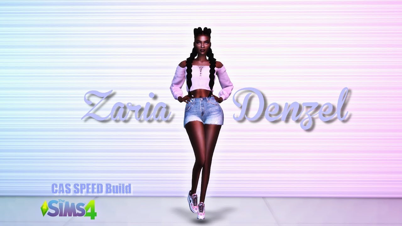 Zaria Denzel {One of the Guys} | w/ CC List | Sims 4 Speed Build ...