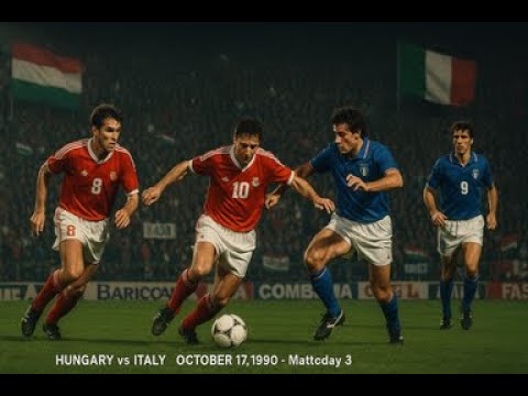 Hungary vs Italy | Full Match | UEFA Euro 1992 Qualifier | Matchday 3 ...