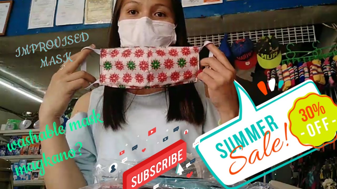 Bili na kayo Mask☺ packing up ,washable & Improvised Mask - YouTube