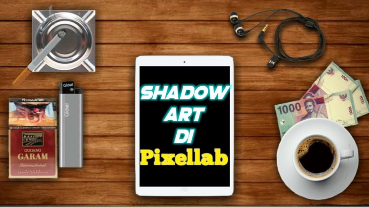 Cara Buat Shadow Art di Pixellab || free mentahan - YouTube