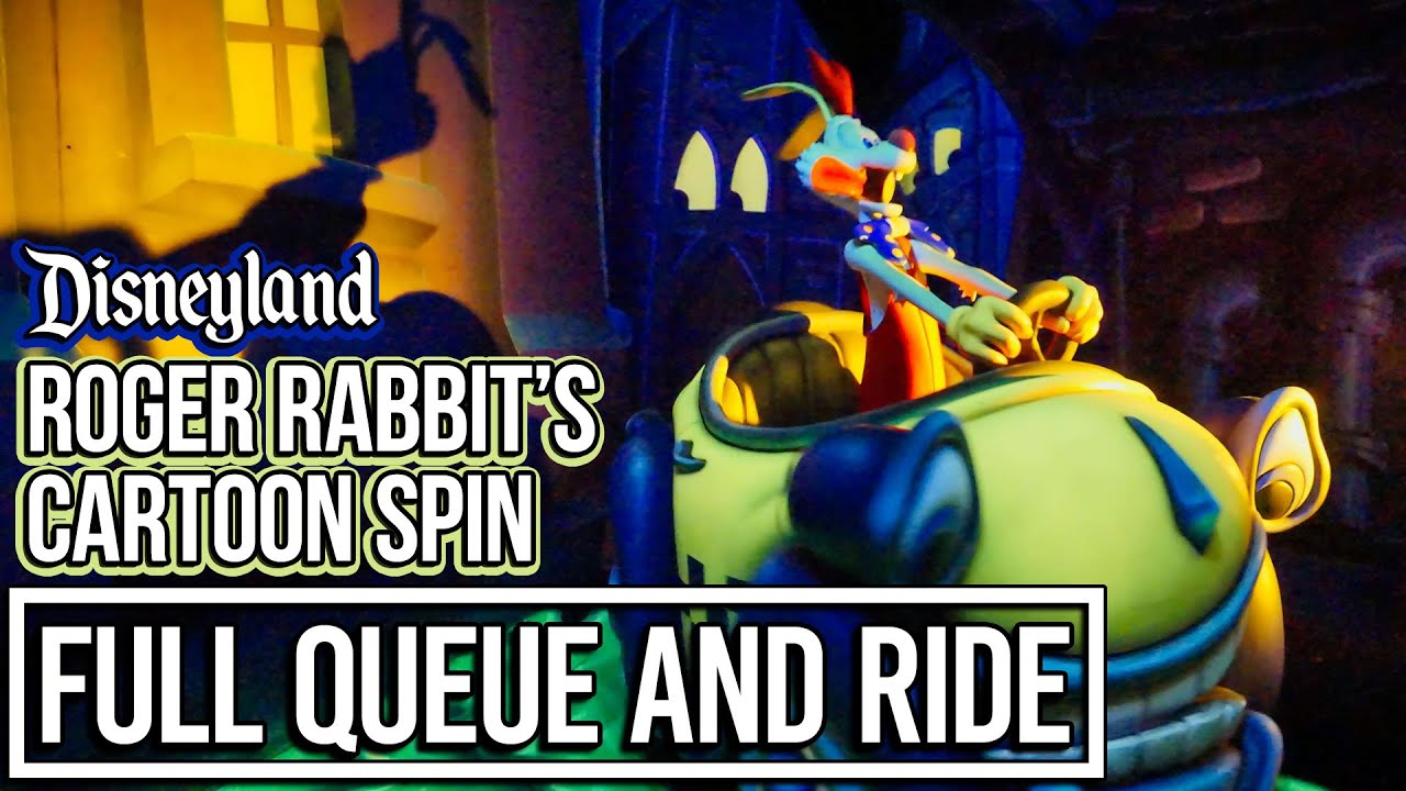 Roger Rabbit's CarTOON Spin Full Queue and On Ride at Disneyland - YouTube