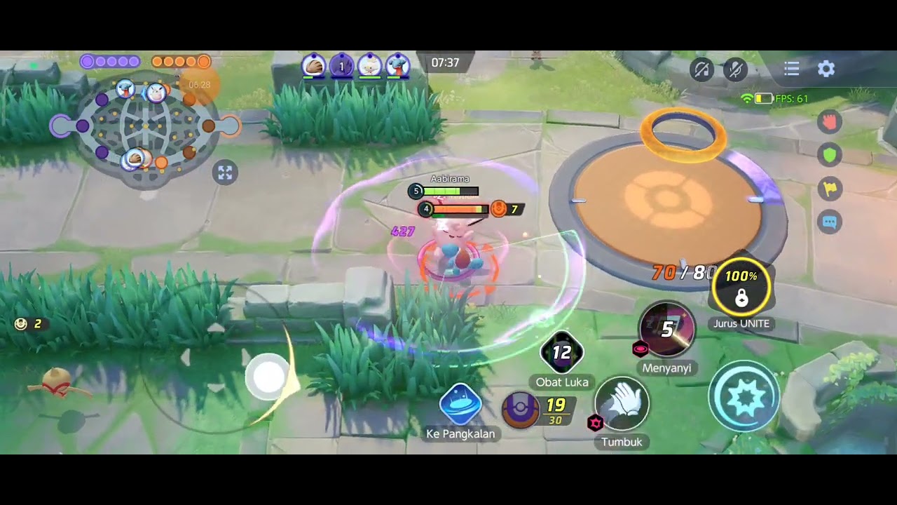 main pokemon unite pake wilgitaf, tabok tabok - YouTube