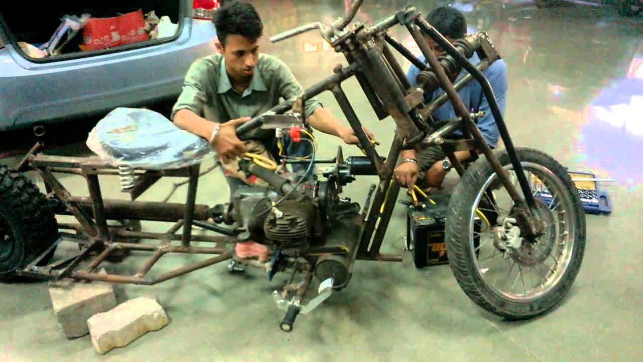 Hard Tailed Custom Chopper Bike propeller shaft driven horizontal ...