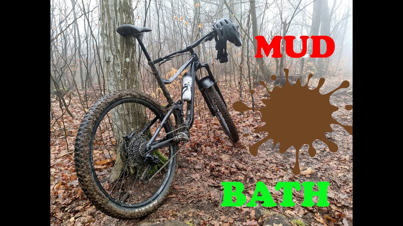 MTB Mud ride. Very slippery! #mountainbike #mtb #fun #slippery #mud # ...
