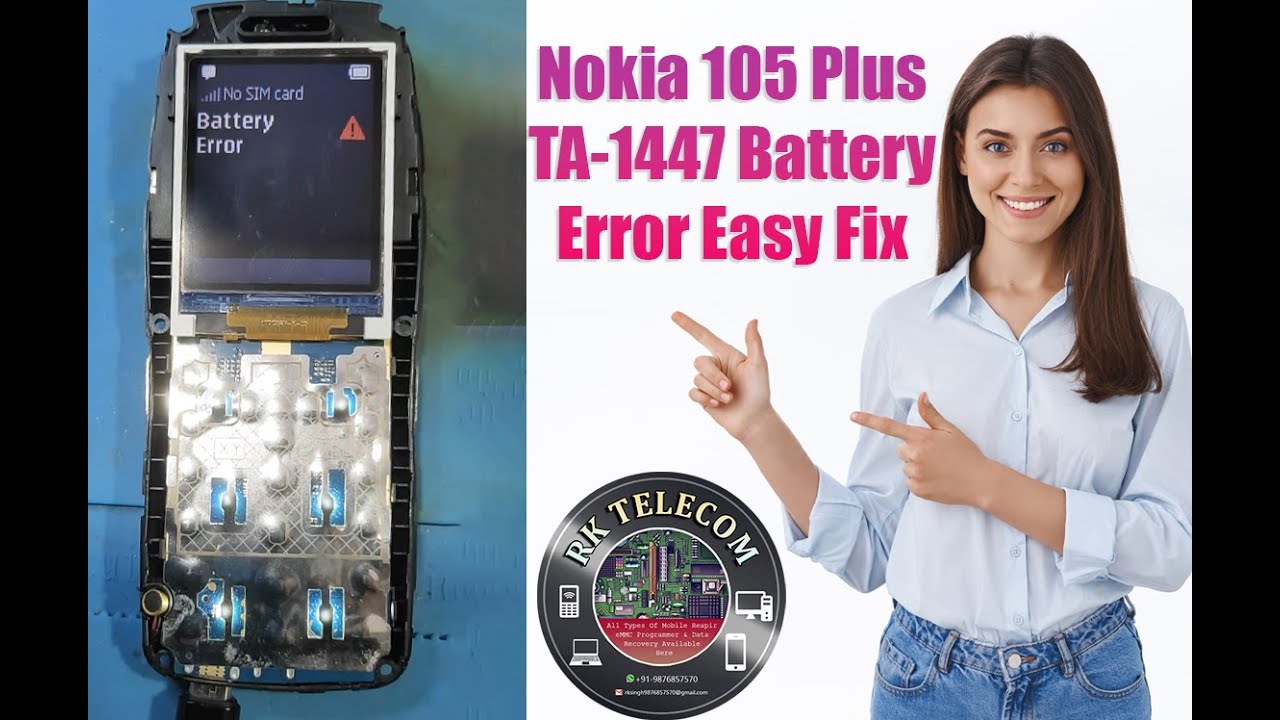 Nokia 105 Plus TA 1447 SS #Battery #Error Easy & Short #Solution ...