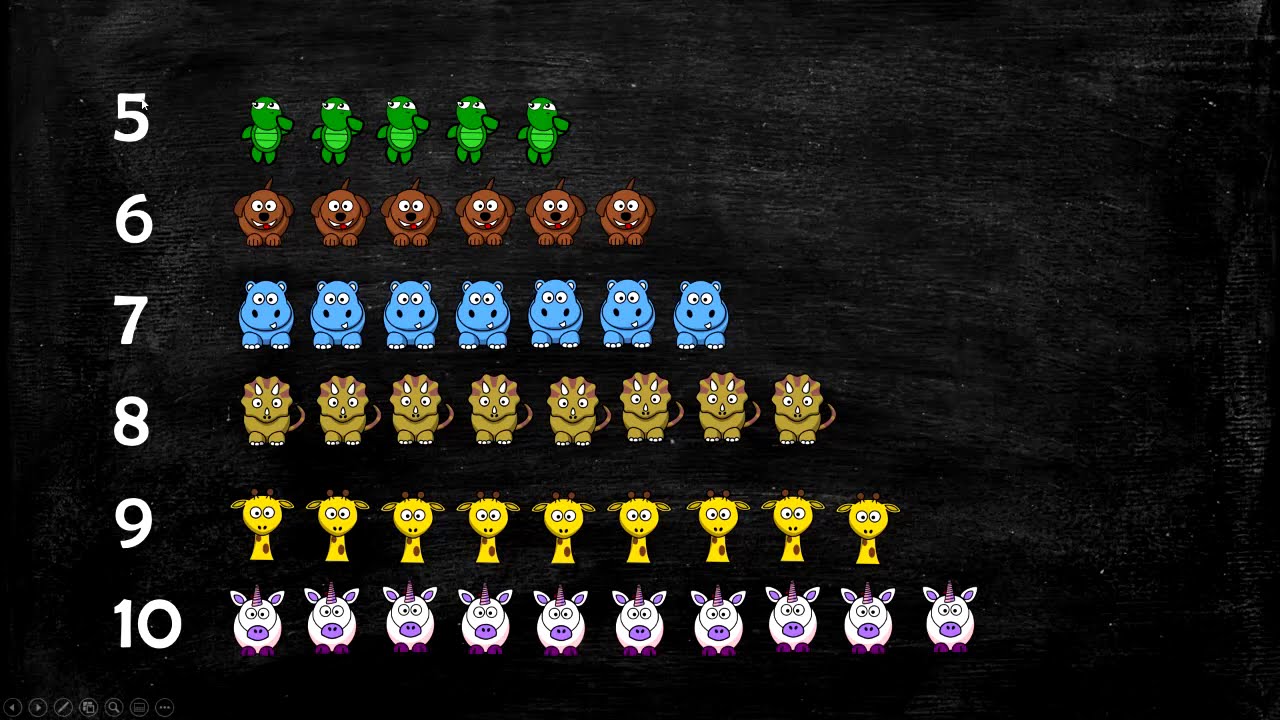 MATH - Preschool - COUNTING numbers 1-10 - YouTube