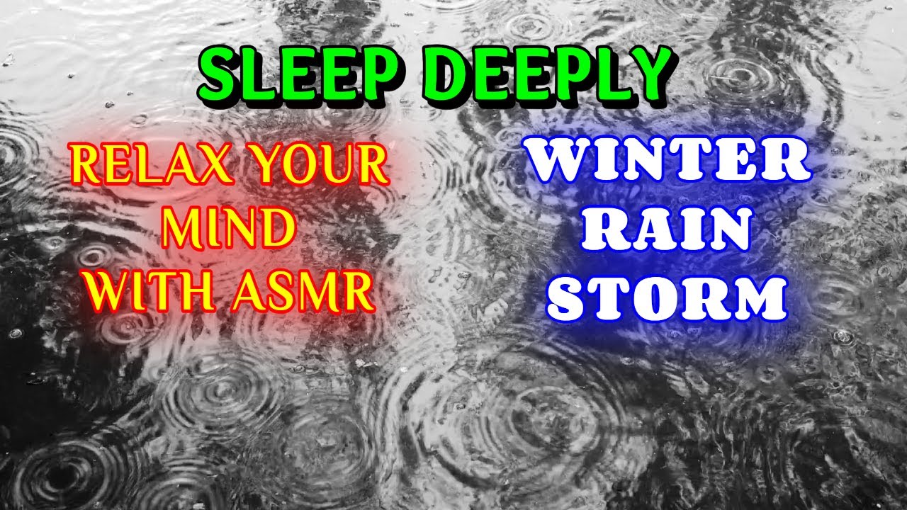 30 min RAIN STORM ASMR for sleeping | ASMR, sleep, rain sounds, craft ...