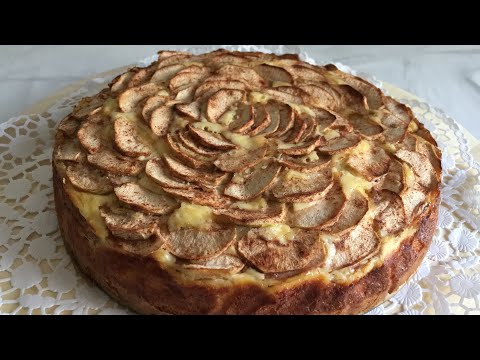 Gül şeklinde soslu Elmalı pasta(çok lezzetli mutlaka deneyin)