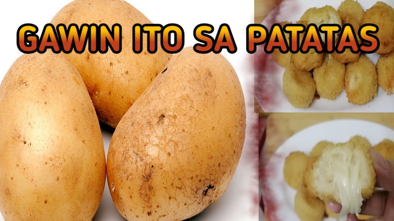 GAWIN MO ITO SA PATATAS SOBRANG SARAP / CHEESY POTATO BALLS - YouTube
