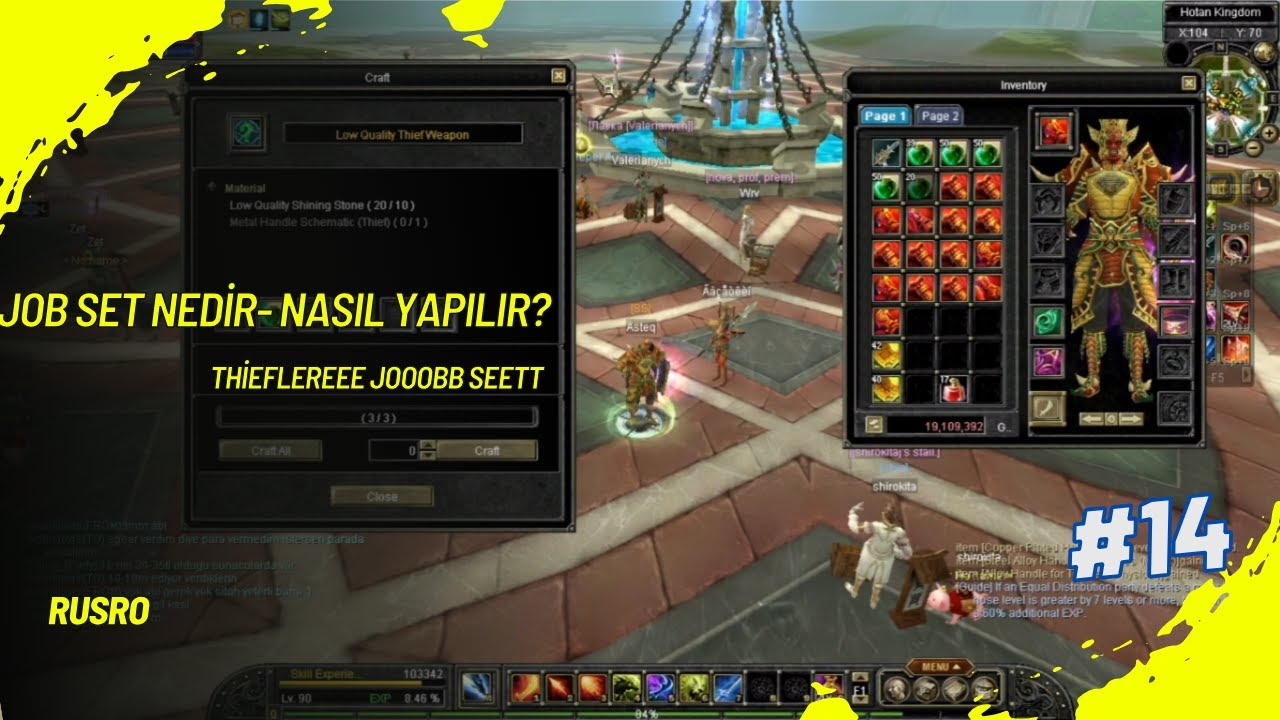 Thief Job Set Nasl Yapılır? Buyruuunnn.... [ Silkroad Online ] - YouTube