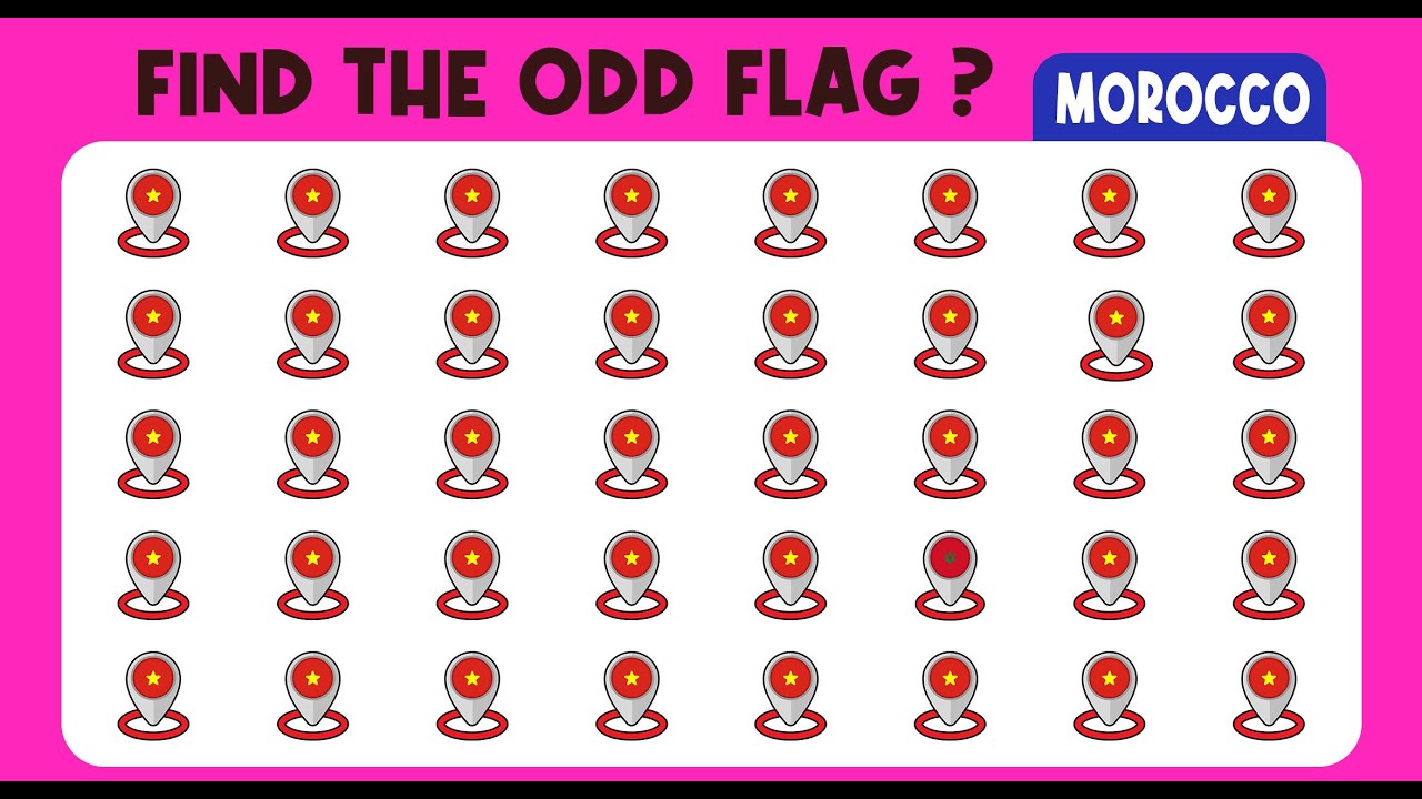 Identify the Odd Flag Flag | Spotting Challenge - YouTube