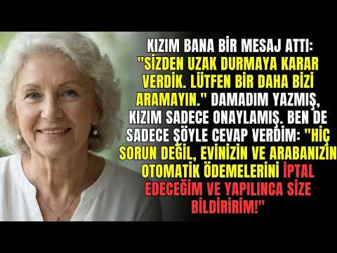 Kızım Mesaj Gönderdi Senden Uzaklaşmaya Karar Verdik  Lütfen artık bizi arama Ben