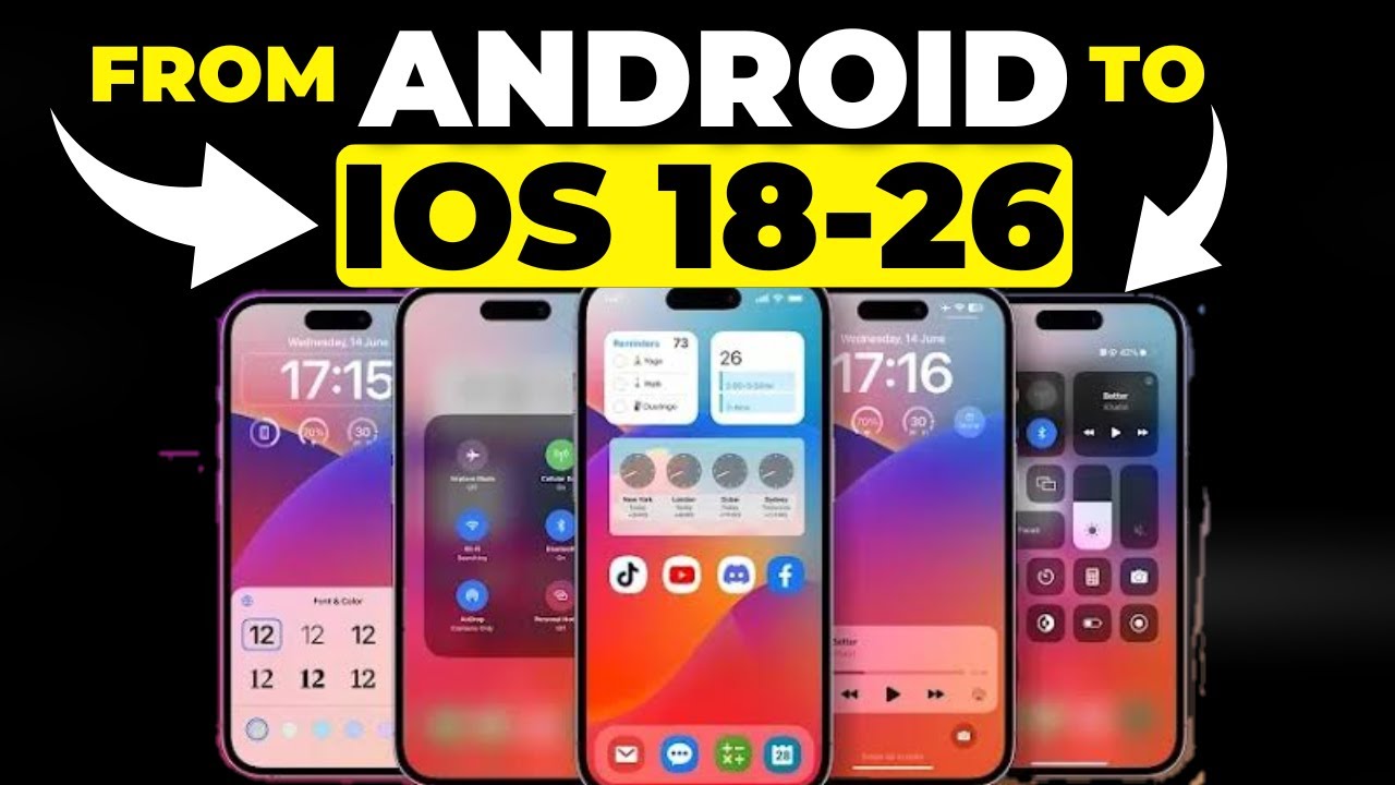 This App Turns Android Phone to iOS 18 and ios 26 - iPhone 16 pro max ...