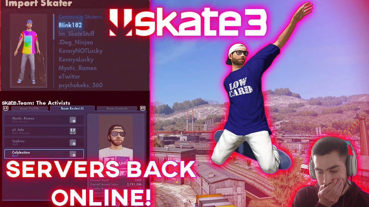 Skate 3 - Servers Are Back! - YouTube