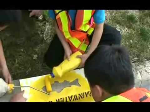 Yellow Fish Road Action Project - YouTube