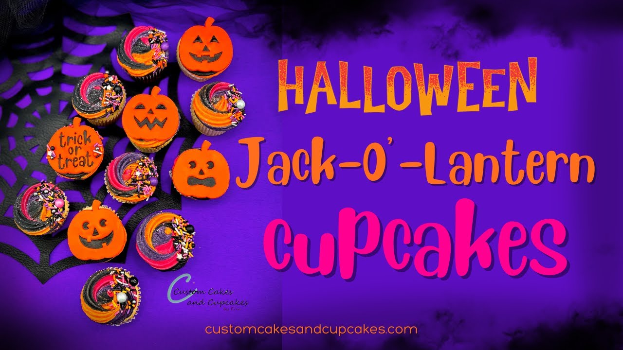 HALLOWEEN CUPCAKES Tutorial: How to Make Colorful Buttercream Swirls ...