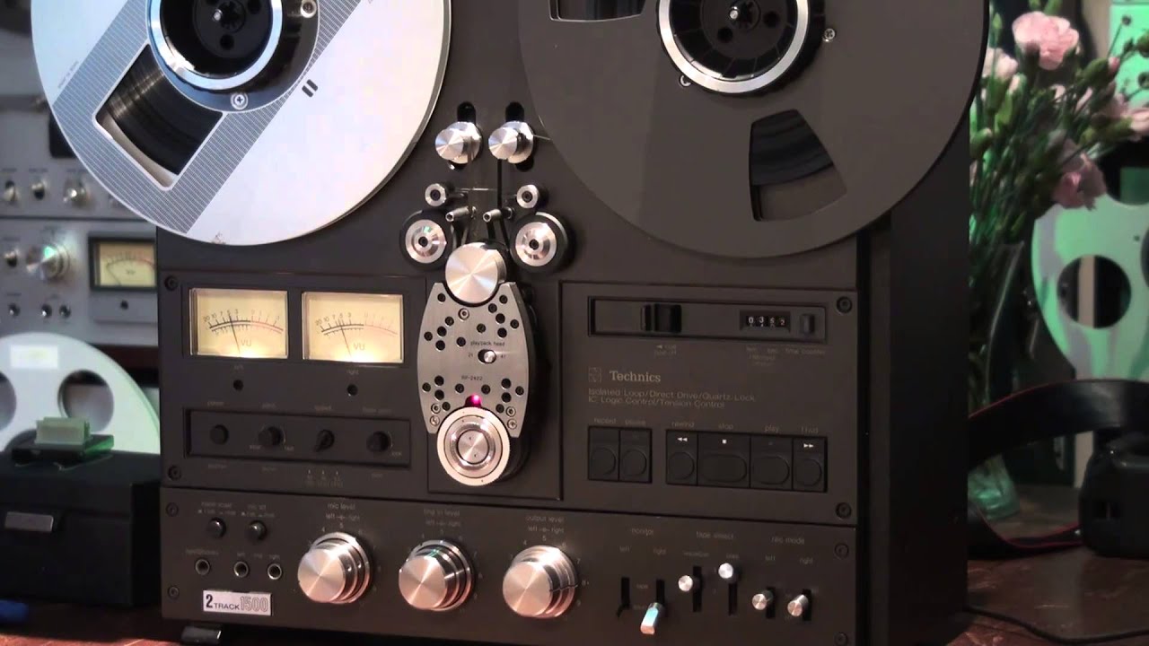 Techincs RS 1500 U with 2 and 4 track head blocks - YouTube
