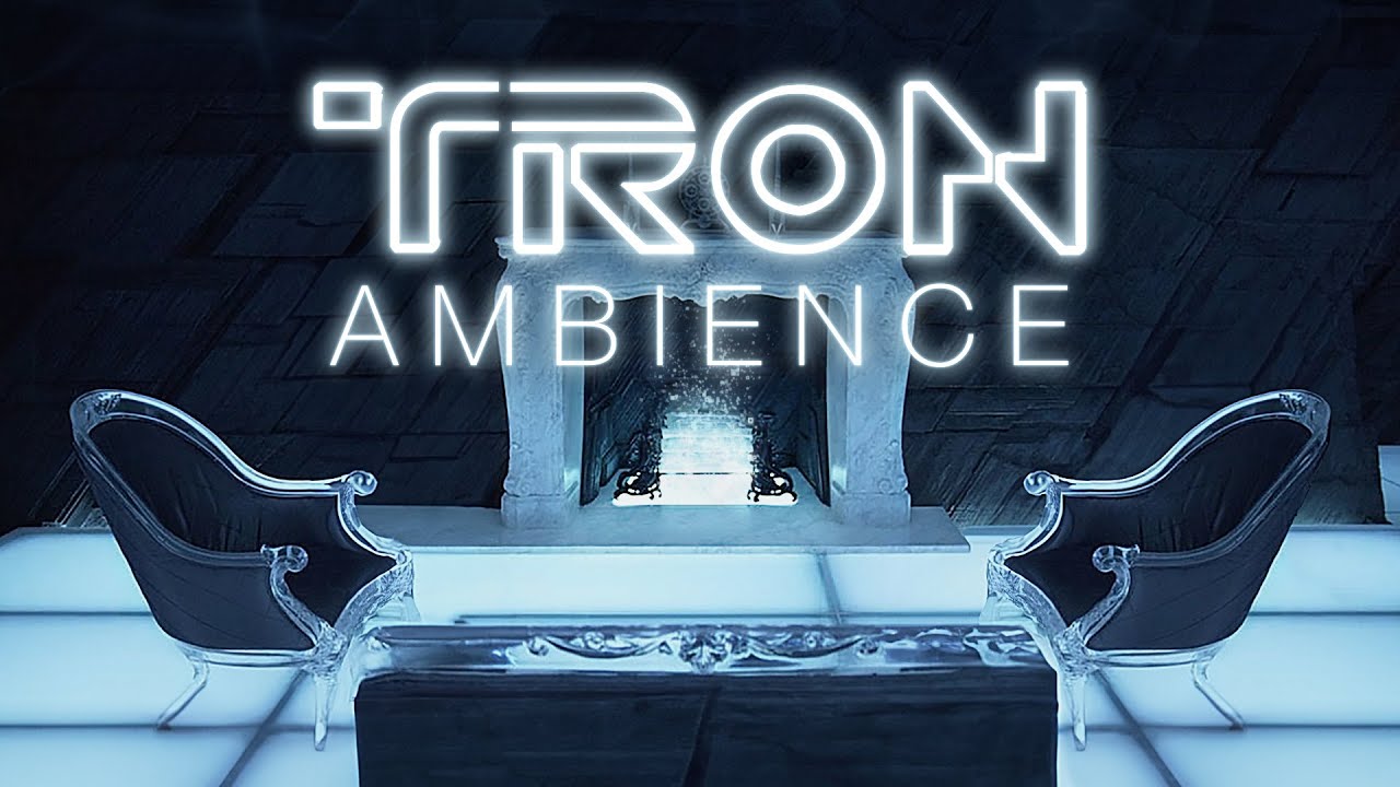 TRON Ambience - Fireplace on The Grid - 3 Hours of Synthwave and ...