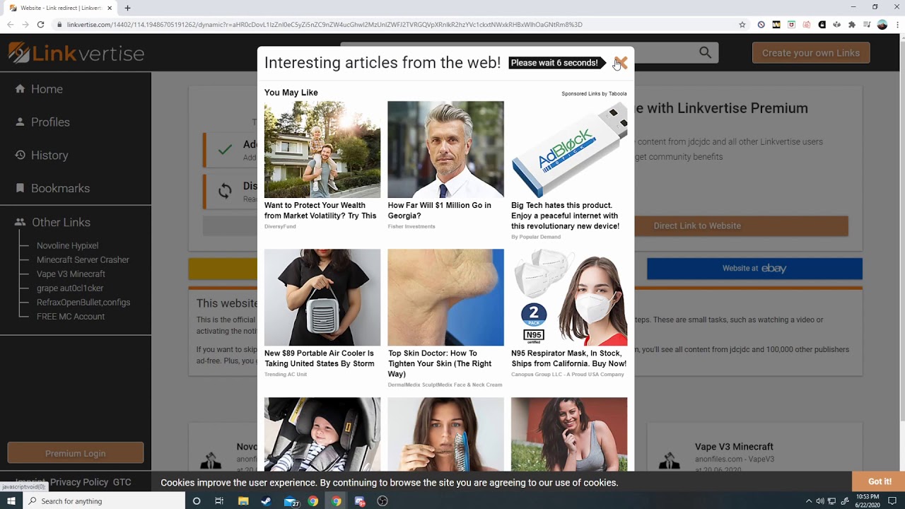 How to SAFELY go through Linkvertise - Tutorial - YouTube