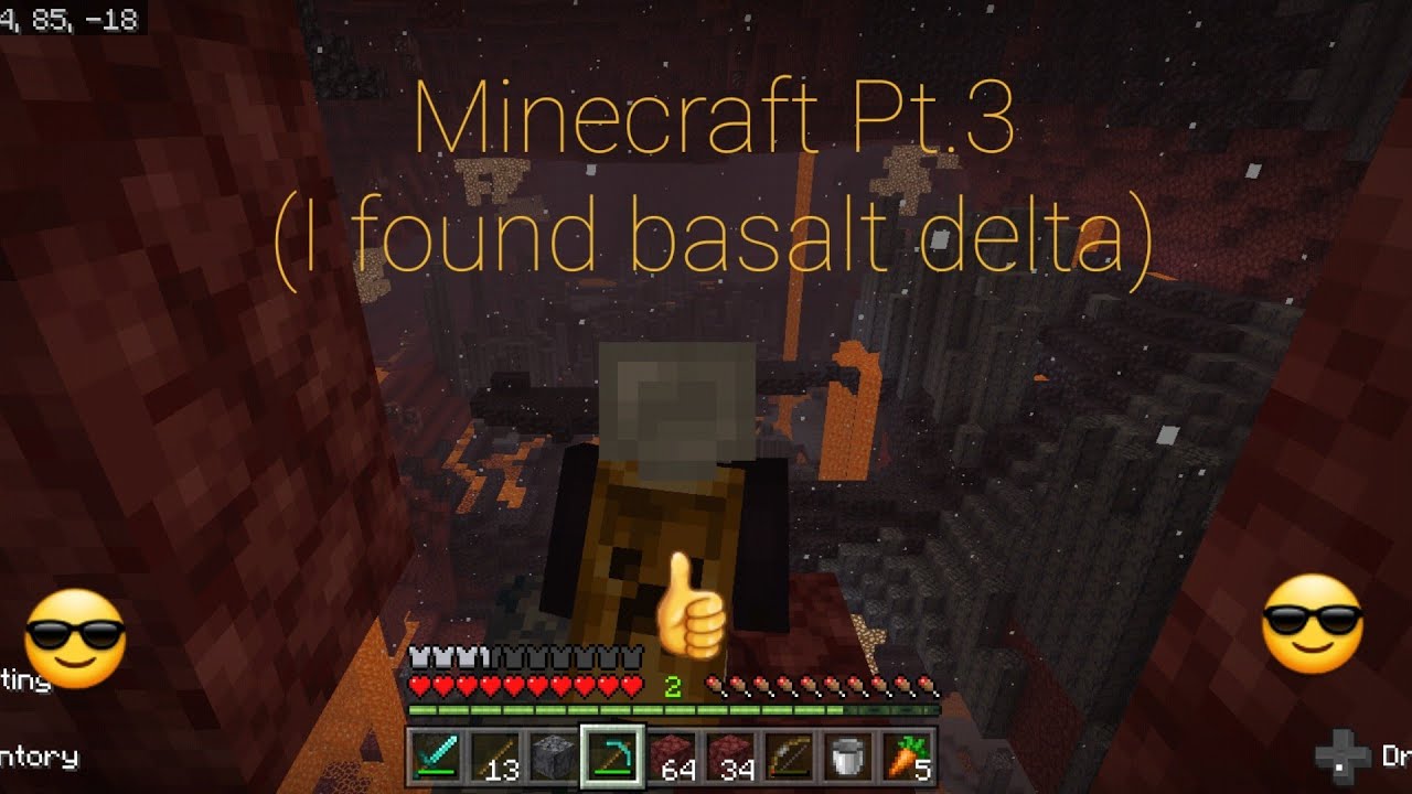 Minecraft Pt.3 (BASALT DELTA BIOME)😎😎 - YouTube