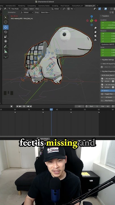 Troubleshoot Walk Animation Issues - making a game animation in Buildbox - Character 3.4 Dino ...