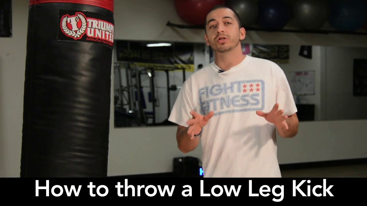 How to Throw a Low Leg Kick - YouTube