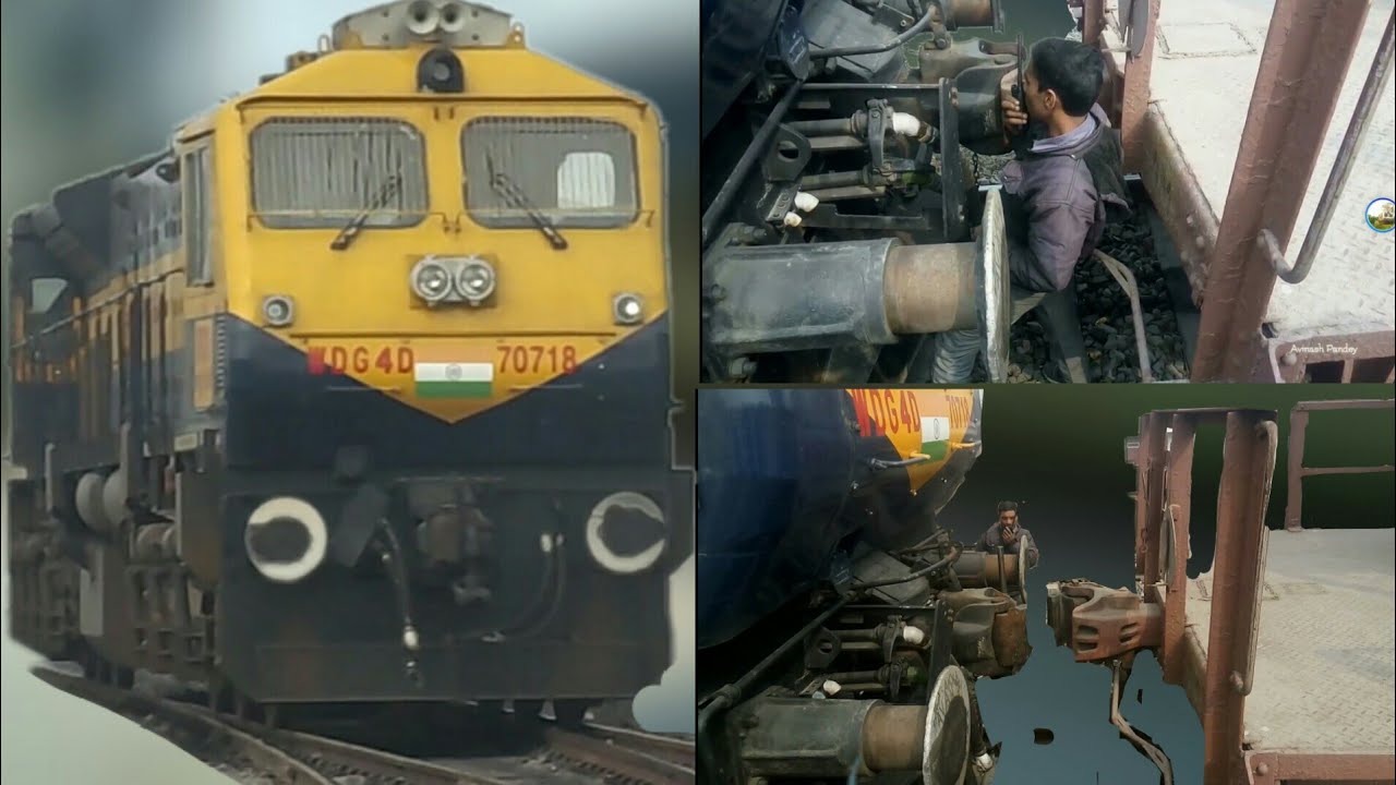 How Locomotive Gets Coupled to Train ?? Full Coverage ! WDG4D Coupling With Freight Train - YouTube
